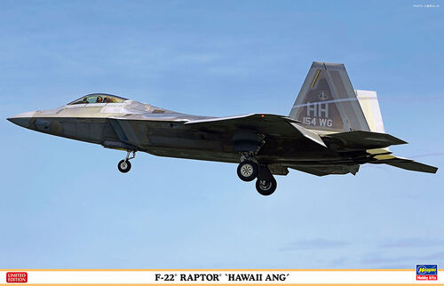 NEW! Hasegawa 07555 Lockheed Martin F-22 Raptor - Hawaii ANG