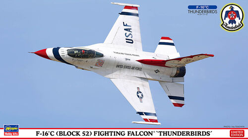 NEW! Hasegawa 02495 Lockheed Martin F-16 C Block 52 Fighting Falcon - Thunderbirds