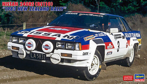 NEW! Hasegawa 20769 Nissan 240RS (BS110) - 1983 New Zealand Rally