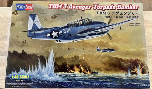 Hobby Boss 80325-REKLAMACJA TBM-3 Avenger Torpedo Bomber-NIEKOMPLETNY/INCOMPLETE