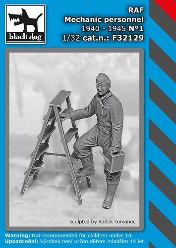 Black Dog F32129 RAF mechanic personnel 1940-45 N°1