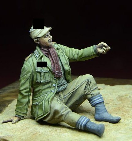 D-DAY miniature studio 35057 Afrika Korps POW North Africa 1941-43