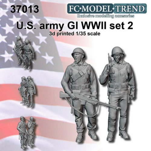 FC ModelTrend 37013 U.S. G.I WWII, set 2