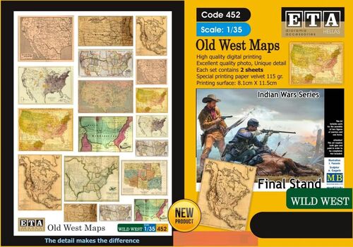ETA DIORAMA ACCESSORIES 452 Old West Maps
