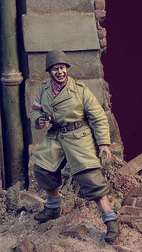 D-DAY miniature studio 35114 WWII Polish Home Army Soldier Warsaw Uprising