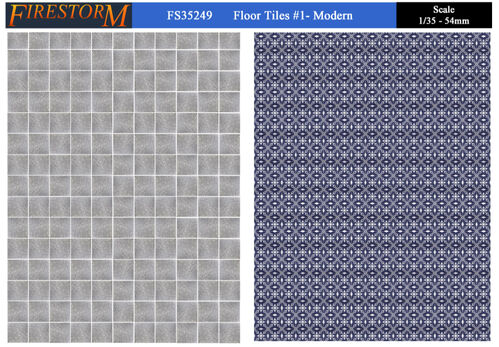 Firestorm Models 35249 Floor Tiles #1 Modern