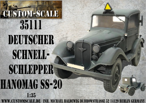 Custom scale 35111 German fast tug Hanomag SS-20