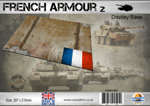 Coastal kits AFV457 French Armour Display Base 2 297 x 210mm