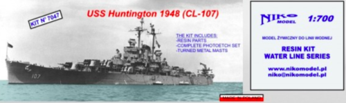 NIKO MODEL 7047 USS Huntington CL-107 1948