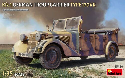 NEW! MiniArt 35486 Kfz.1 German Troop Carrier Type 170VK