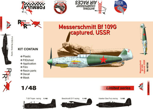 AMG - Arsenal Model Group 48708 Messerschmitt Bf-109 G-6 captured version - USSR