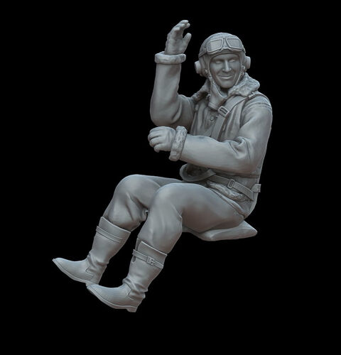 White Stork Miniatures F48021 RAF Hurricane Pilot Part I - Dedicated for Arma Hobby Kits (1 Figure)