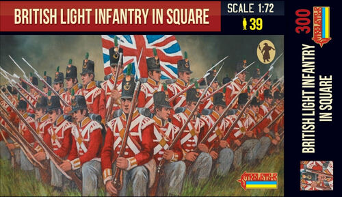 NEW! Strelets-R 30072 British Light Infantry in Square - 39 Figures (Napoleonic Wars)