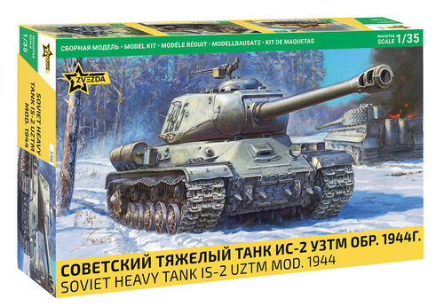 NEW! Zvezda 3708 Soviet Heavy Tank IS-2 UZTM Mod.1944