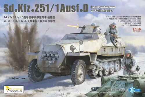 NEW! Snowman Model SP-8001 Sd.Kfz. 251/1 Ausf.D Late Produciotn (with Full Interior)