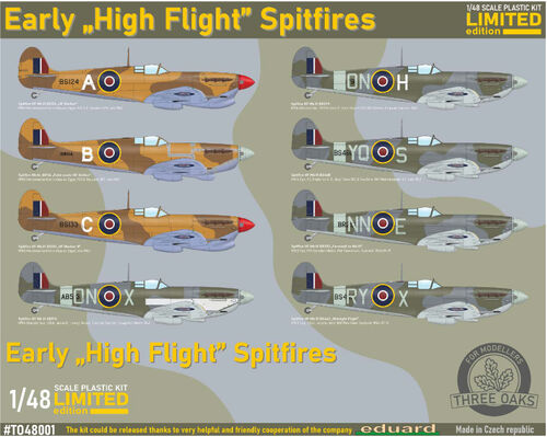 NEW! Three Oaks 48001 Early "High Fight" Spitfires