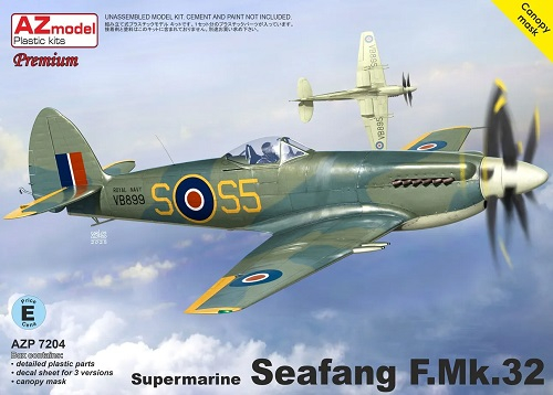 NEW! AZ-Model P7204 Supermarine Seafang F.Mk.32 (Premium Edition)