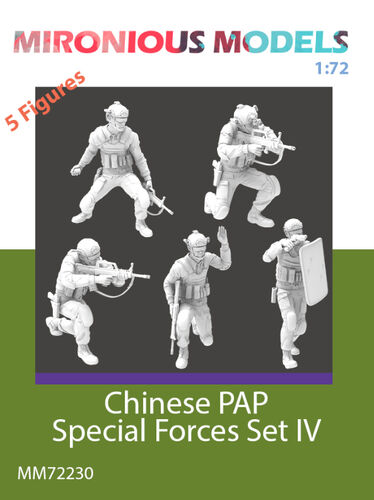 NEW! Mironious Models 72230 Chinese PAP Special Forces Set IV (5 Figures)