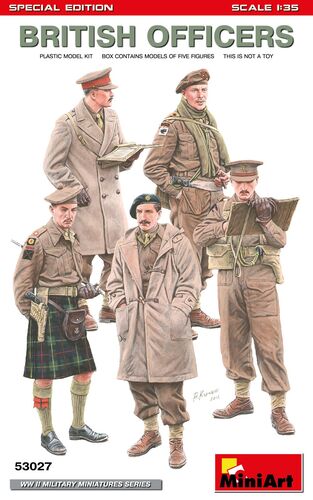 NEW! MiniArt 53027 British WWII Officers - Special Edition