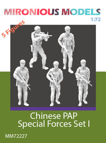 NEW! Mironious Models 72227 Chinese PAP Special Forces Set I (5 Figures)