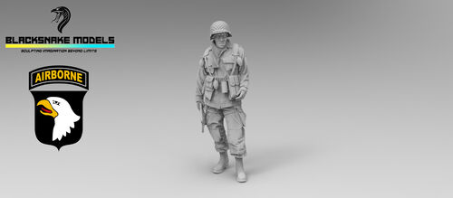 NEW! BlackSnake Model ST-22 US WWII 101st Airborne - Battle of Bastogne - Soldier 22 (1 Figure)