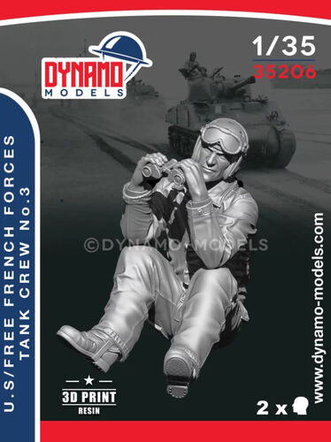 Dynamo-Models 35206 US / Free French Forces WWII Tanker 1944 No.3 (3D-Printed)