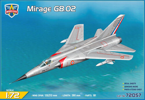 NEW! Modelsvit 72057 Dassault Mirage G8 02 - Variable-Geometry Fighter