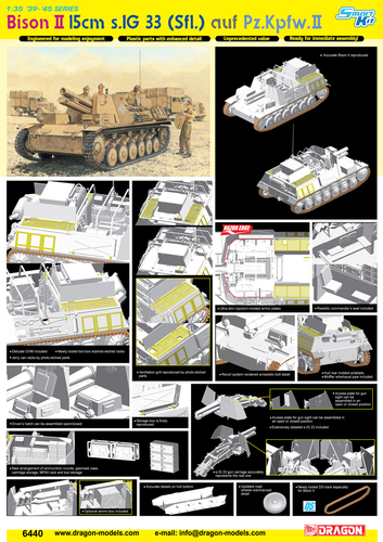 Dragon 6440 Bison II 15cm s.IG 33 (Sfl.) auf Pz.Kpfw.II
