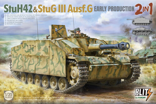 Takom 8009 StuH42&StuG III Ausf.G Early Production (2in1)