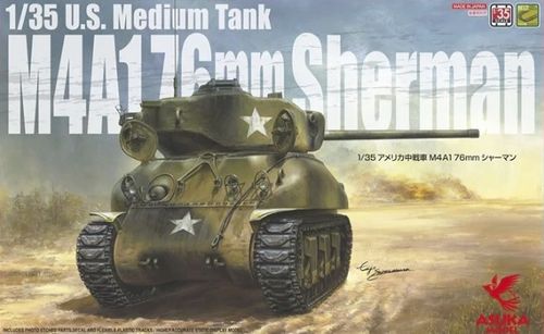 Asuka model 35-047 U.S. Medium Tank M4A1 76mm Sherman
