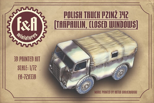 F&A Miniatures 72033B Pzinż 342 - Plandeka Zamknięte Okna