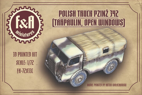 F&A Miniatures 72033C Pzinż 342 - Plandeka Otwarte Okna