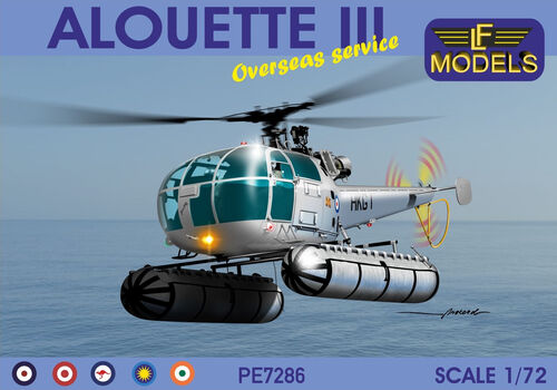 NEW! LF Models PE7286 Aerospatiale Alouette III - Overseas Service (Hong Kong, Singapore, Australia, Malaysia and India)