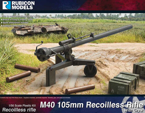 NEW! Rubicon Models 280130 M40 105 mm Recoiless Rifle with Crew