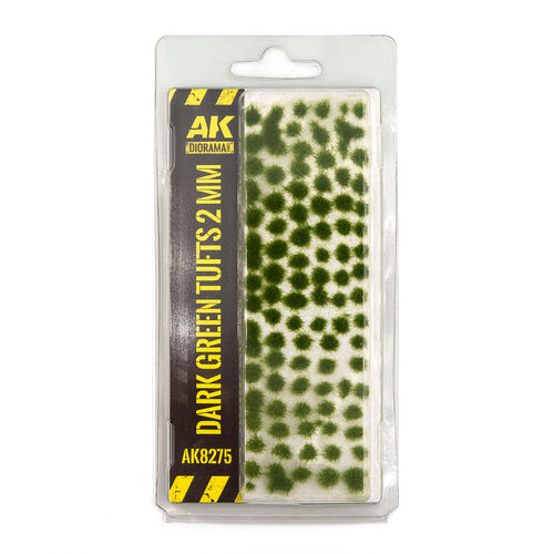 NEW! AK-Interactive 8275 Dark Green Tufts 2 mm