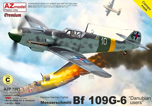 NEW! AZ-Model P7201 Messerschmitt Bf-109 G-6 - Danubian Users (Premium Edition)