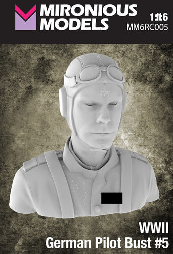 NEW! Mironious Models 6RC005 German WWII Pilot Bust No.5