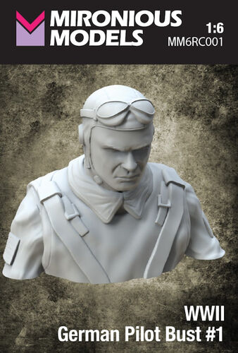 NEW! Mironious Models 6RC001 German WWII Pilot Bust No.1