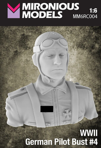 NEW! Mironious Models 6RC004 German WWII Pilot Bust No.4