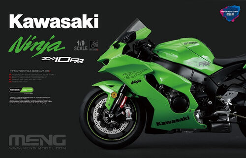 NEW! Meng Model MT008s Kawasaki Ninja ZX-10RR - Pre-colored Edition