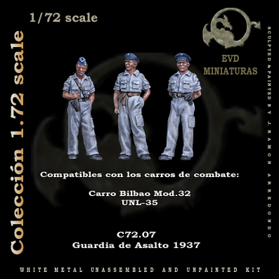 NEW! El Viejo Dragon C72-07 Guardia de Asalto 1937 (3 Figures)