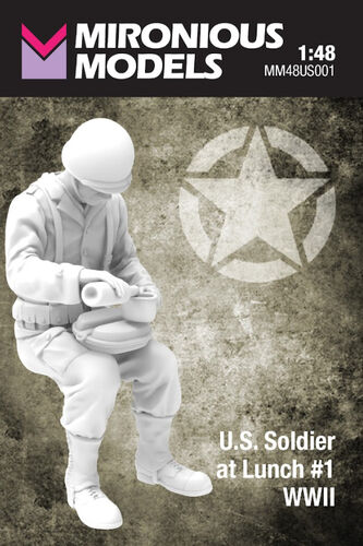 NEW! Mironious Models 48US001 US WWII Soldier at Lunch No.1 (1 Figure)