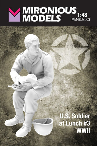 NEW! Mironious Models 48US003 US WWII Soldier at Lunch No.3 (1 Figure)