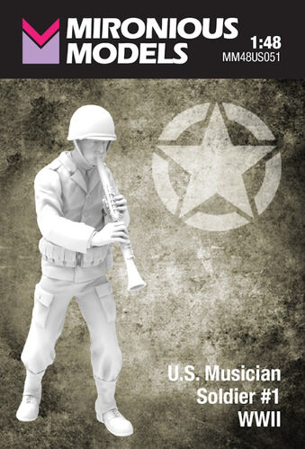 NEW! Mironious Models 48US051 US WWII Musician Soldier No.1 (1 Figure)