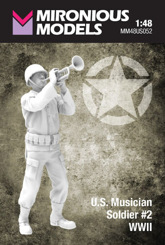 NEW! Mironious Models 48US052 US WWII Musician Soldier No.2 (1 Figure)