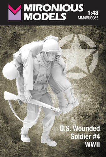 NEW! Mironious Models 48US065 US WWII Wounded Soldier No.4 (2 Figures)