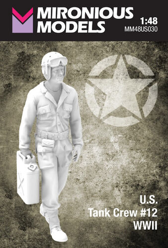 NEW! Mironious Models 48US030 US WWII Tank Crew No.12 (1 Figure)