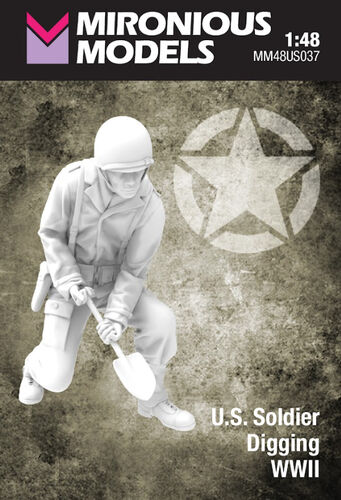NEW! Mironious Models 48US037 US WWII Soldier Digging (1 Figure)
