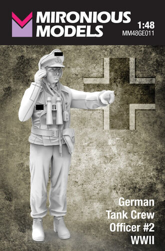 NEW! Mironious Models 48GE011 German WWII Tank Crew Officer No.2 (1 Figure)