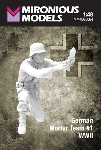 NEW! Mironious Models 48GE064 German WWII Mortar Team No.1 (1 Figure)